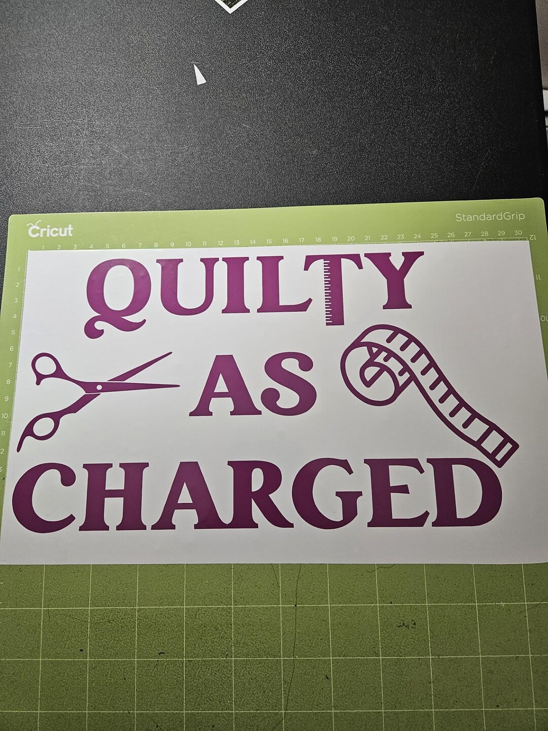 Quilty as Charged Sticker in Waterproof Vinyl Decal - Etsy