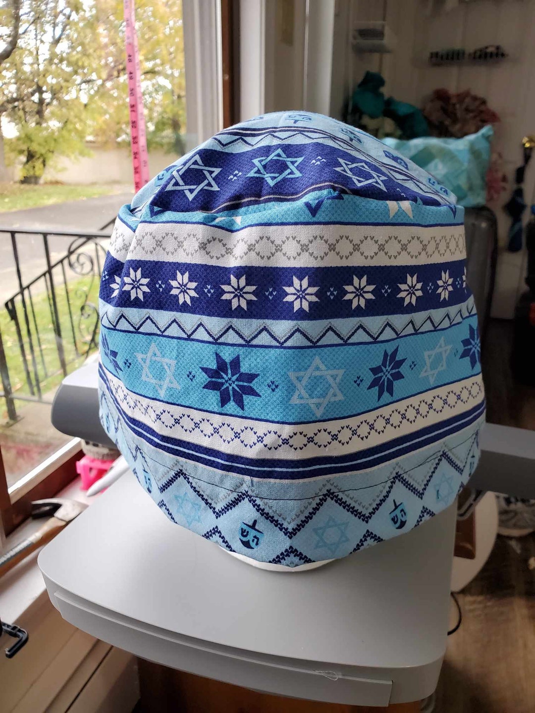 XL / XXL Hanukkah Light Blue Scrub Hat - Etsy