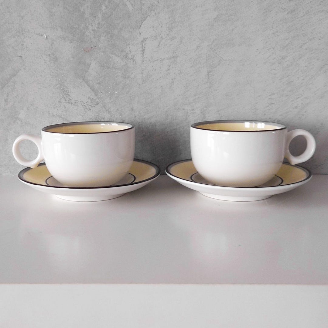 Finnish Arabia Factory's Veranda Cups and Saucers (2 Pieces) and ...