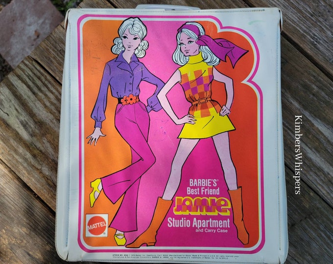 1970 Barbie Best Friend Jamie Studio Apartment, HTF Vintage Barbie Case ...