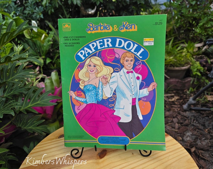 1984 Barbie & Ken Paper Doll Book UNCUT, 80s Golden Book, Vintage ...