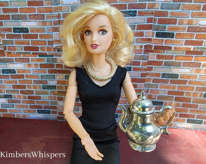 60s Barbie Silver Teapot, Vintage Barbie Brunch Time Teapot, 60s Barbie ...