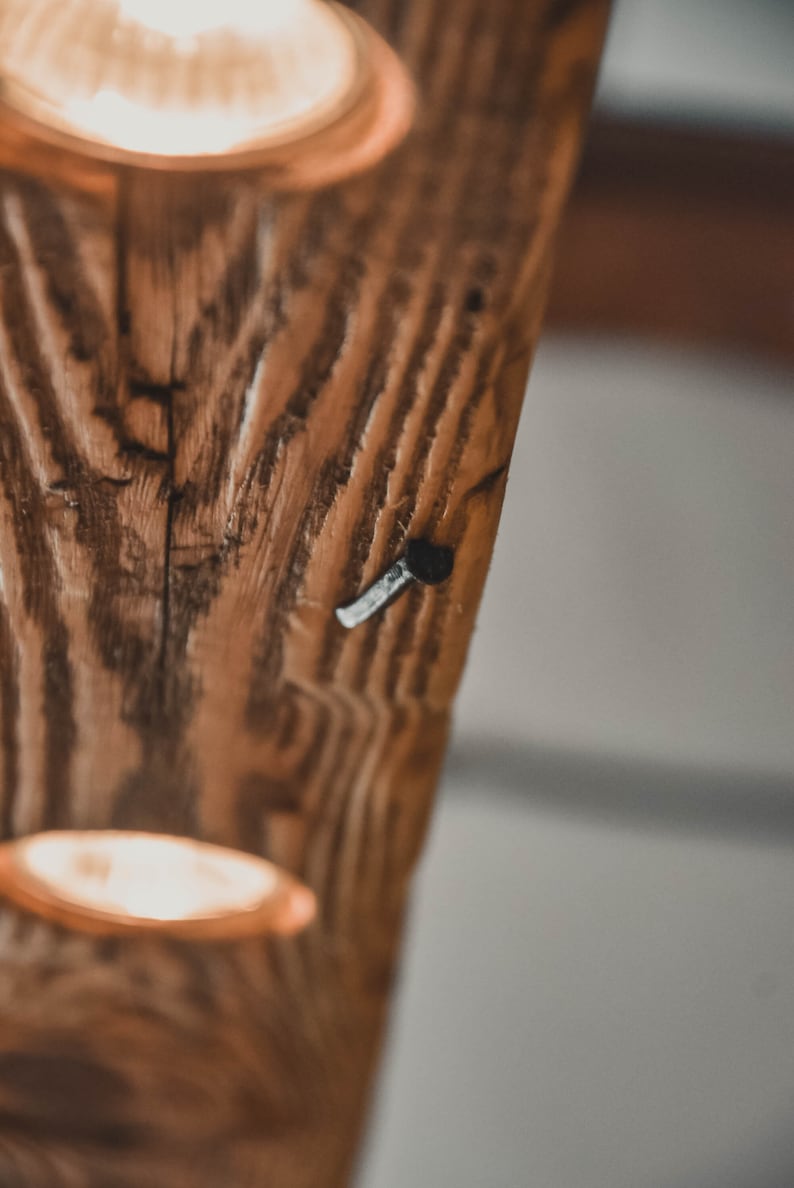 Rustic Beam Lamp. Atmospheric Pendant Lamp. Lamp Made From Old Beams ...