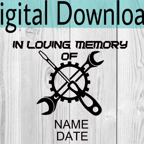 DOWNLOAD in Loving Memory Motorcycle Loss SVG Sticker Decal | Etsy