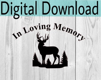 In Loving Memory Deer Svg | Etsy Sweden