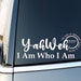 Yahweh Decal Yahweh God God Decal Religious Decal Car Decal Truck Decal ...