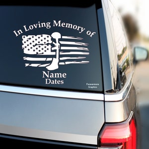 In Loving Memory Decal | in Loving Memory Military Decal | Military ...