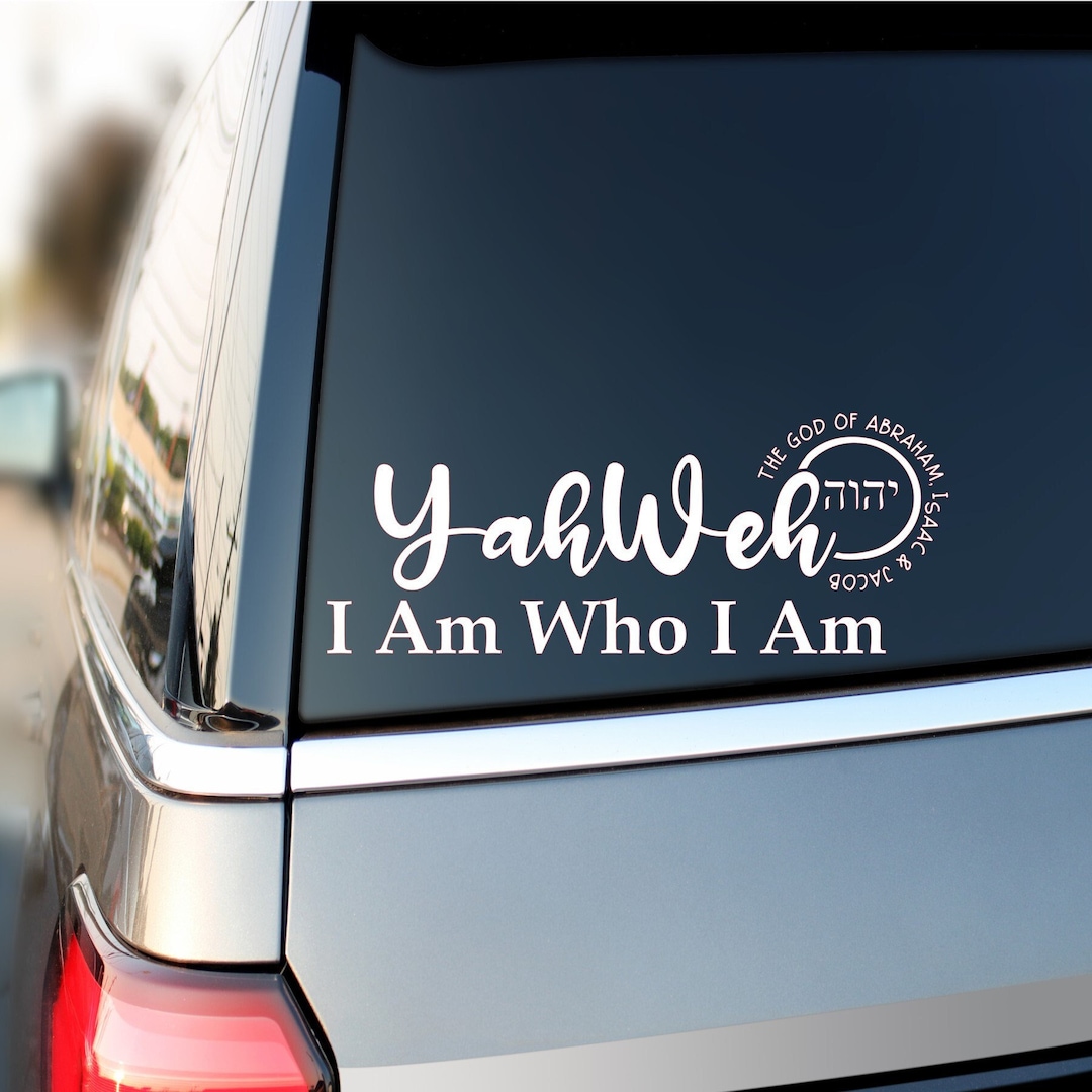 Yahweh Decal | Yahweh | God | God Decal | Religious Decal | Car Decal ...