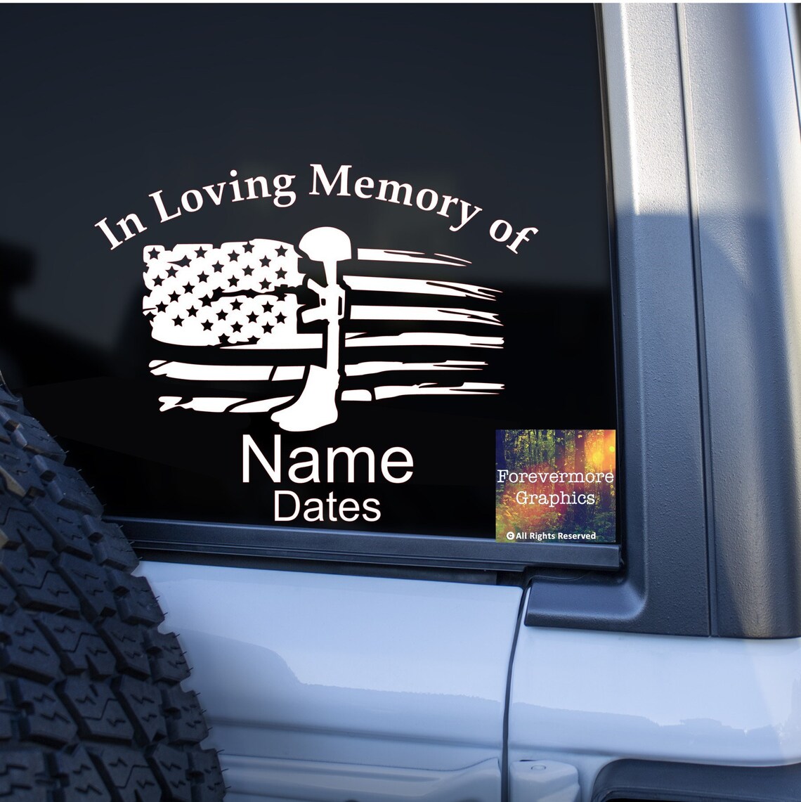 In Loving Memory Decal | in Loving Memory Military Decal | Military ...