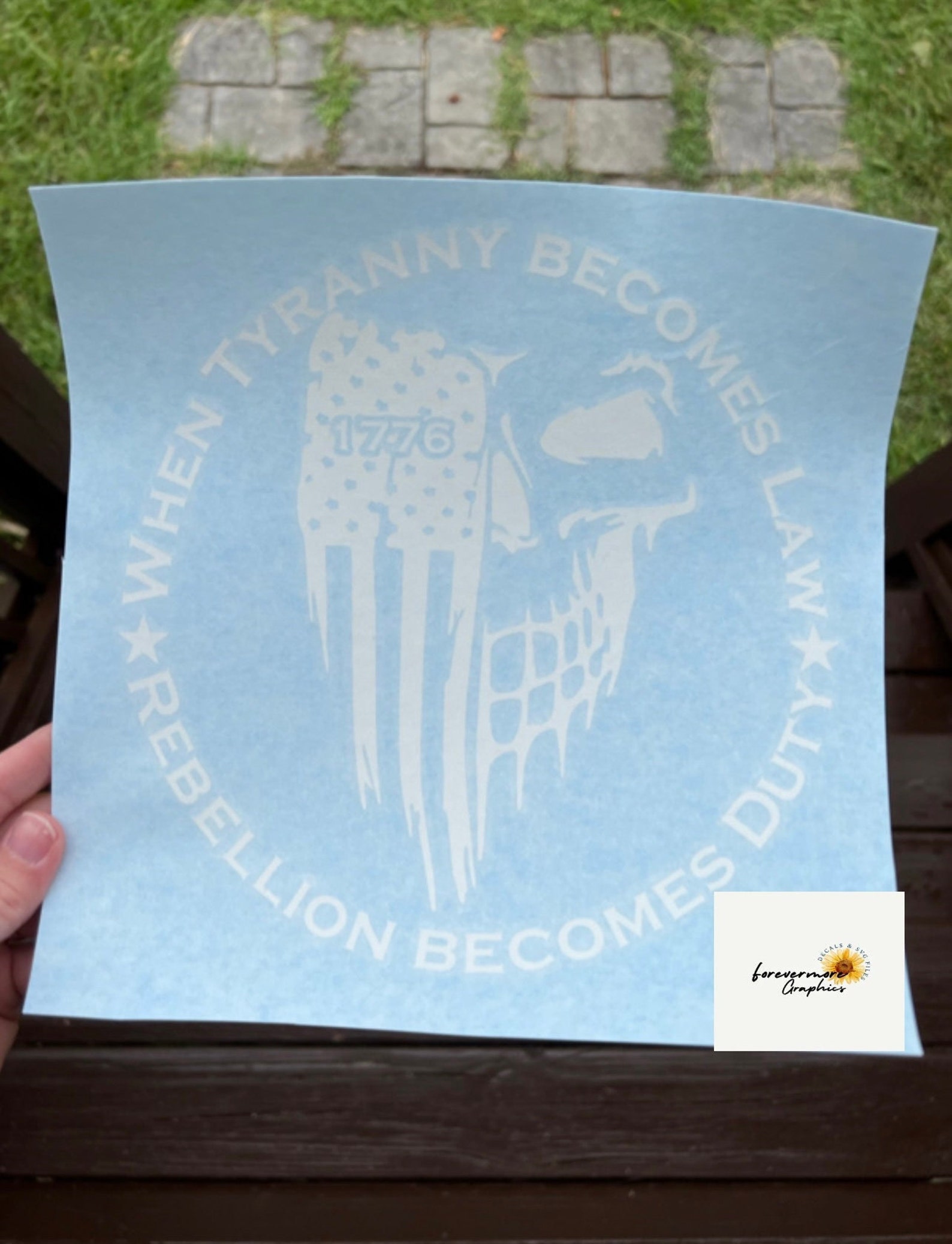 When Tyranny Becomes Law Rebellion Becomes Duty Decal | Patriotic Decal ...