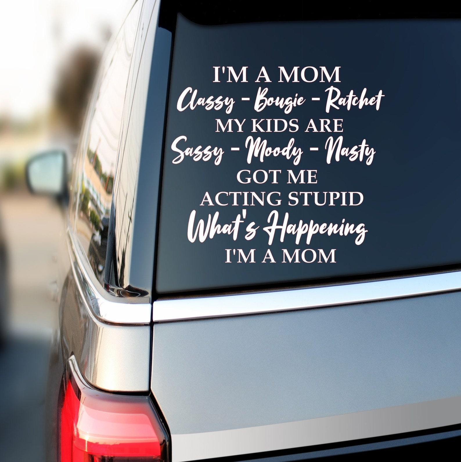 I'm a Mom Decal Mom Decal Mom Life Car Decal Truck - Etsy