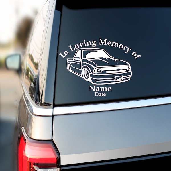 In Loving Memory Car Decal - Etsy