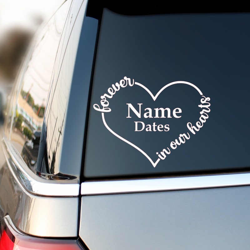Memorial Clings for Car - Etsy