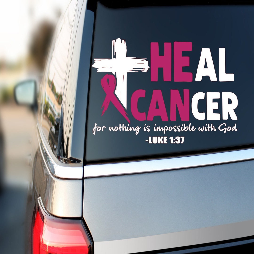 Breast Cancer Breast Cancer Decal Breast Cancer Ribbon Car Decal Truck ...