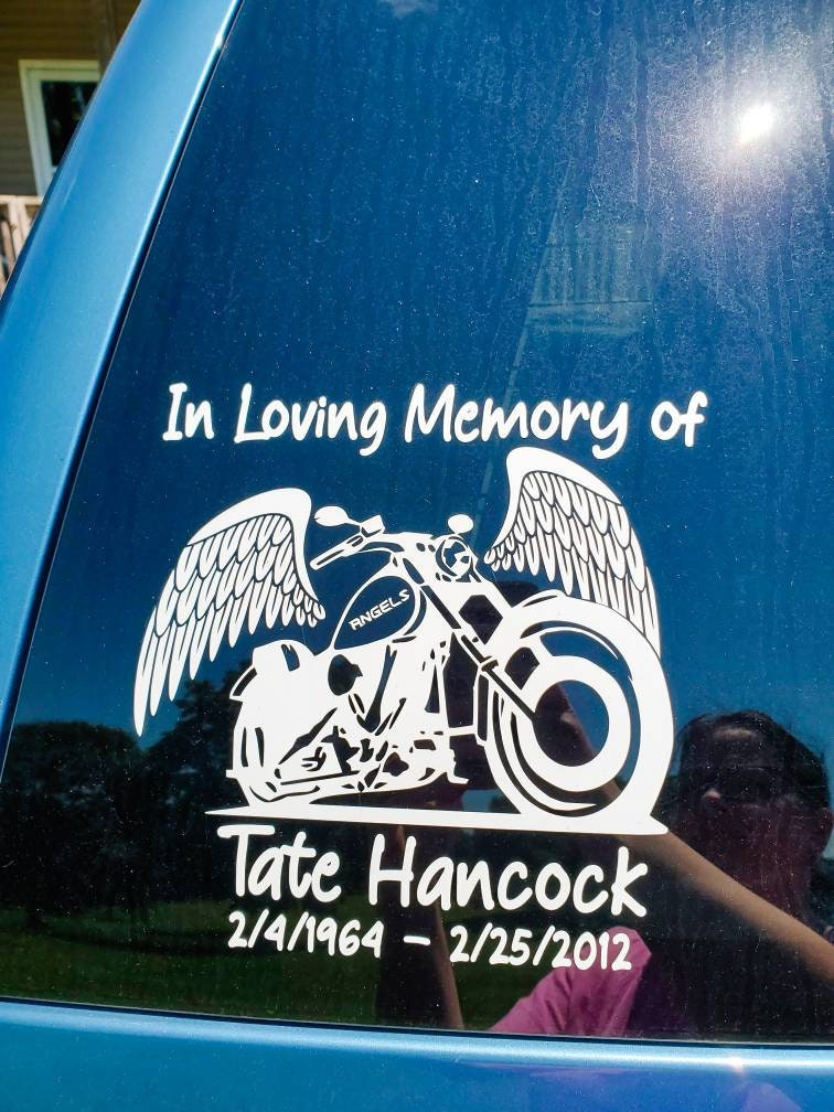 In Loving Memory of Decal in Memory of Decal Motorcycle - Etsy