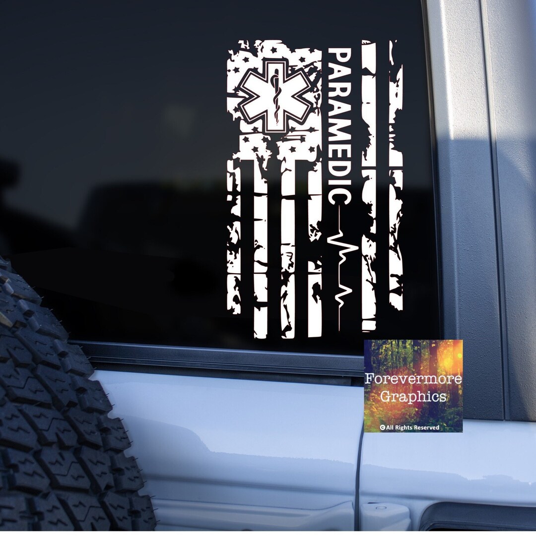 Physical Decal Paramedic Decal Gift for Paramedic - Etsy