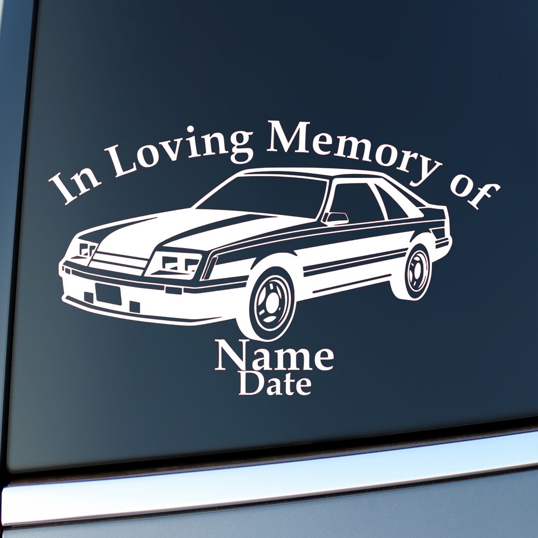 Hatchback in Loving Memory Decal | in Loving Memory Decal | Loving ...