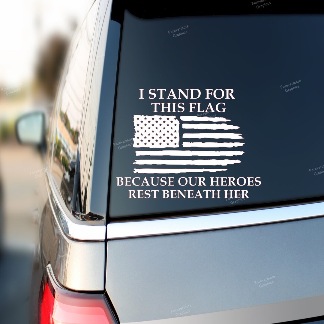 Patriotic Decal | American Flag Decal | I Stand for the Flag | American ...