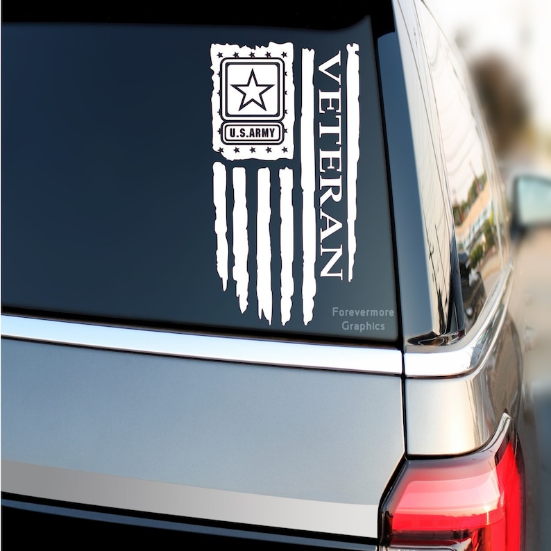US Army Decal Military Decal Veteran Decal Veteran - Etsy