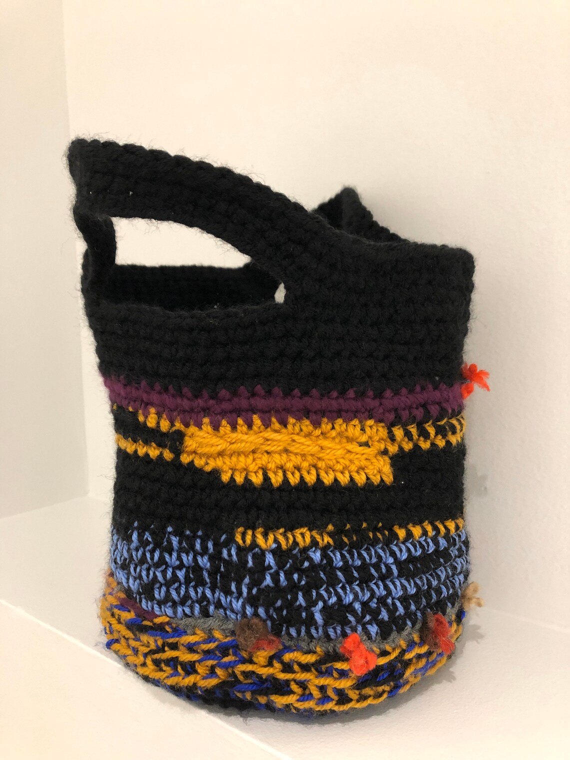 Barbara Bag - Woollen Bucket Bag 20x20cm - Etsy