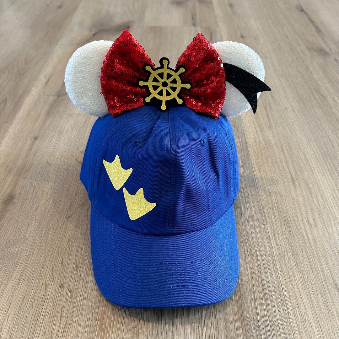 Donald Inspired Mouse Ear Hat, Customizable Mouse Ear Hats for Running ...