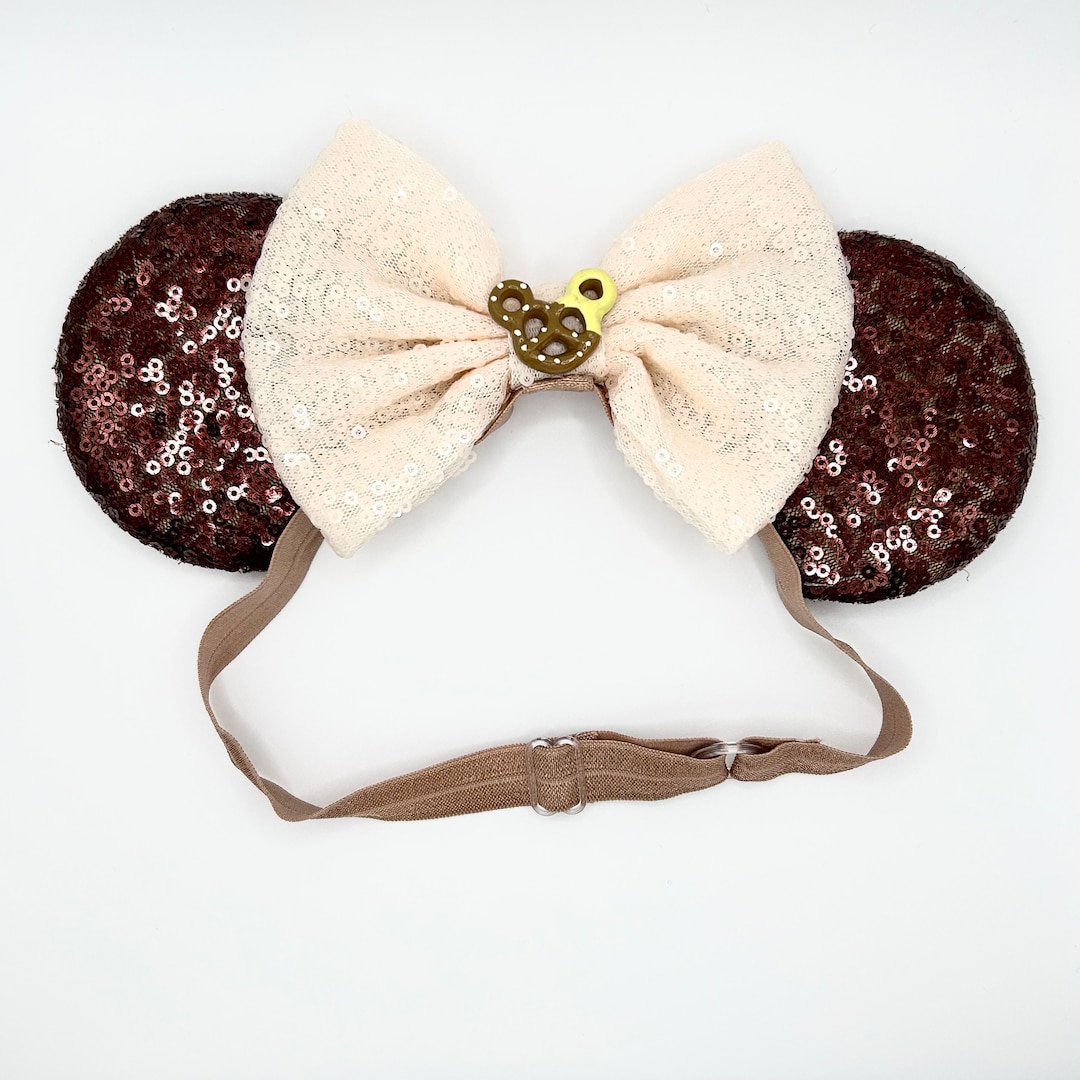 Toddler-adult Adjustable Mouse Ear Headband, Mouse Pretzel Inspired ...