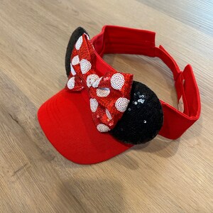 Classic Mouse Ear Visor, Customizable Mouse Ears, Running Costume Mouse ...