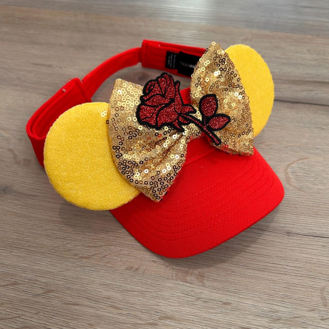 Belle Mouse Ear Visor, Belle Mouse Ears, Belle Costume Mouse Ears for ...