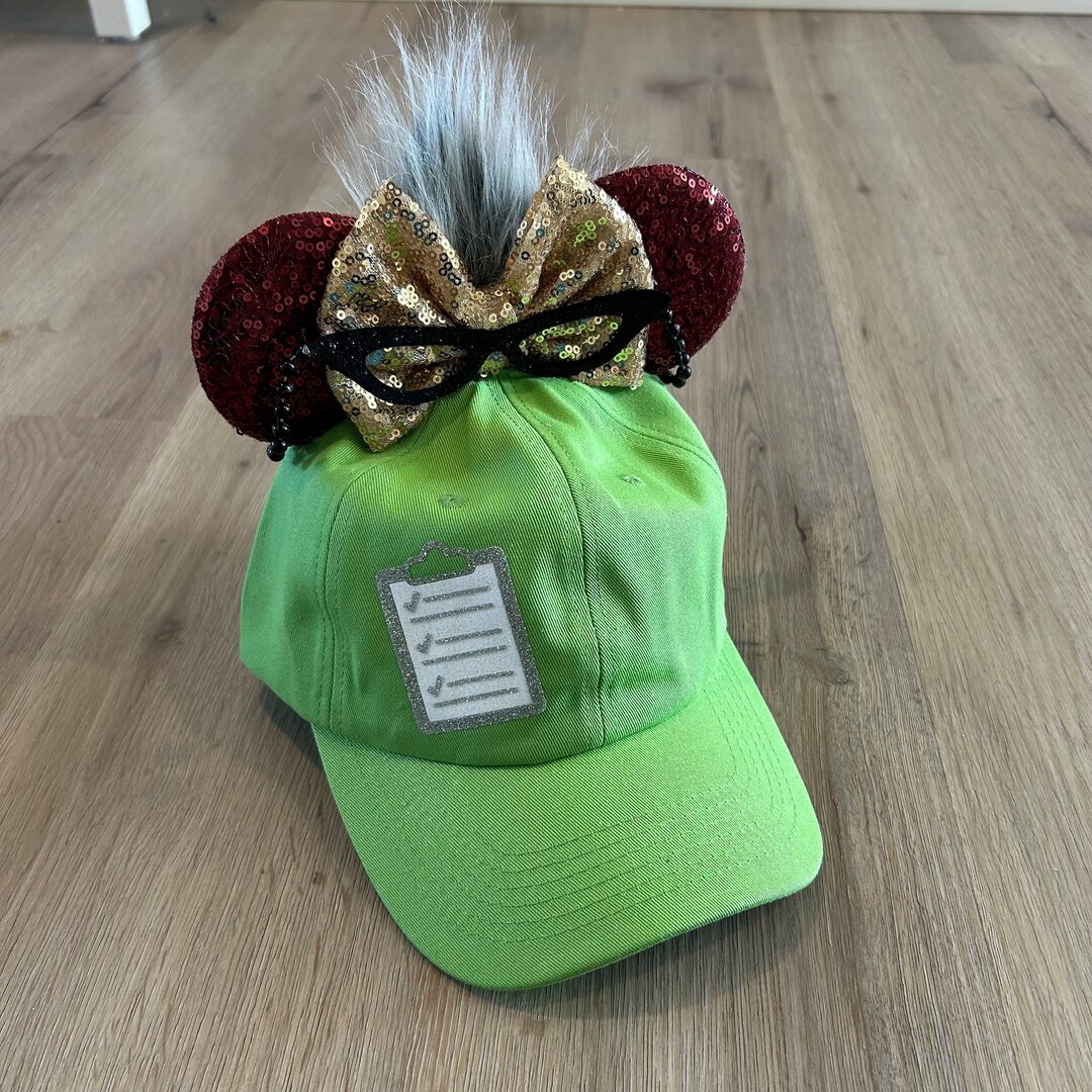 Monster Roz Inspired Mouse Ear Hat, Customizable Mouse Ear Visor and ...