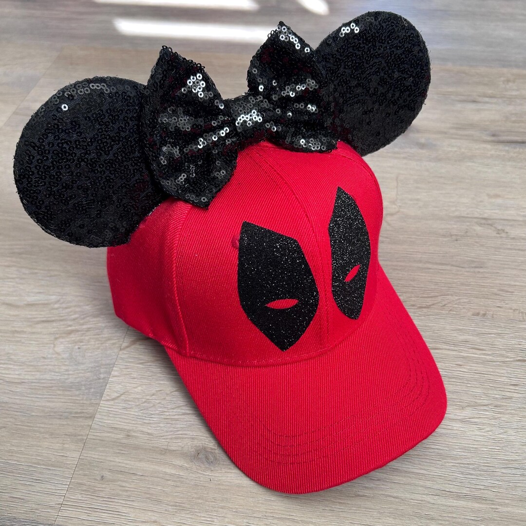 Ready to Ship-deadpool Inspired Mouse Ears, Customizable Mouse Ears ...