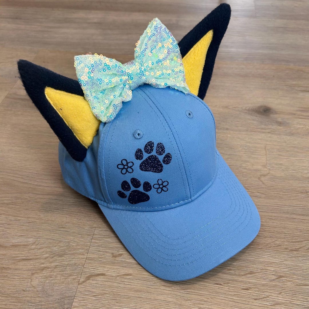 Blue Puppy Ear Hat, Blue Dog Hat, Puppy Sisters Hat - Etsy