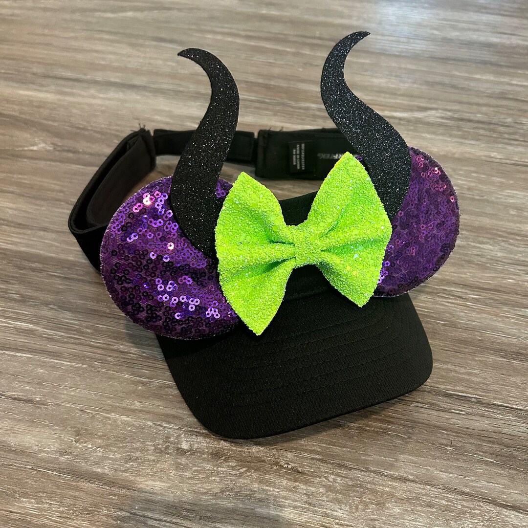Mistress of Evil Mouse Ear Visor, Villain Costume Ears for Princess ...