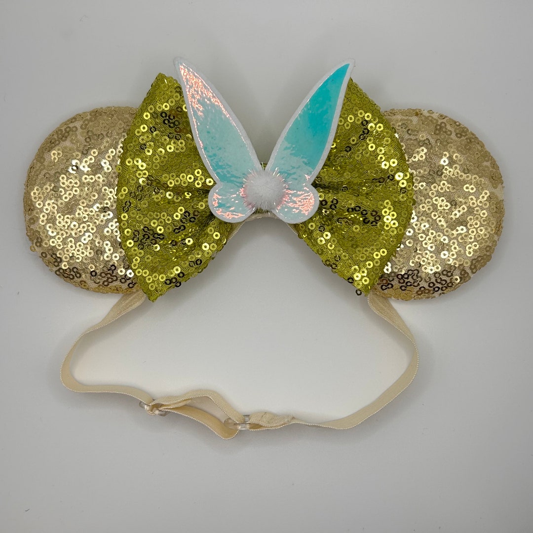 Adjustable Tinkerbell Mouse Ears, Elastic Headband Mouse Ears ...