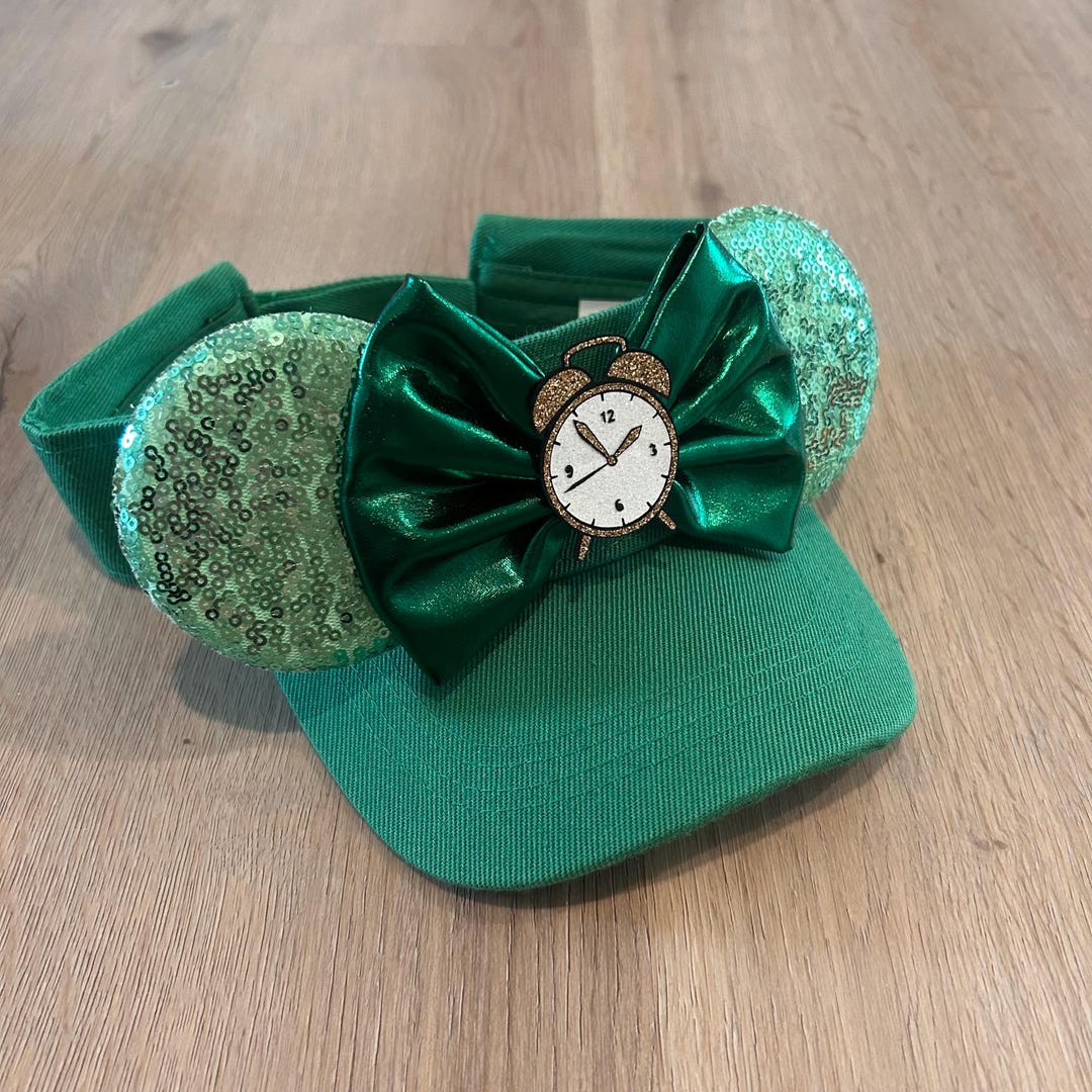 Tick Tock Croc Inspired Mouse Ear Visor, Peter Pan Costume Visor ...