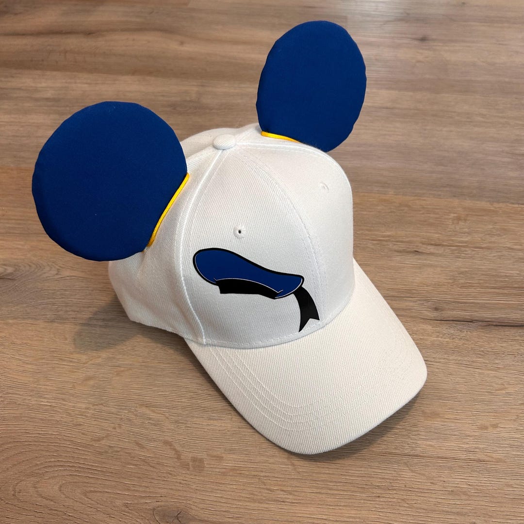 Donald Inspired Mouse Ear Hat, Customizable Mouse Ear Hats for Running ...