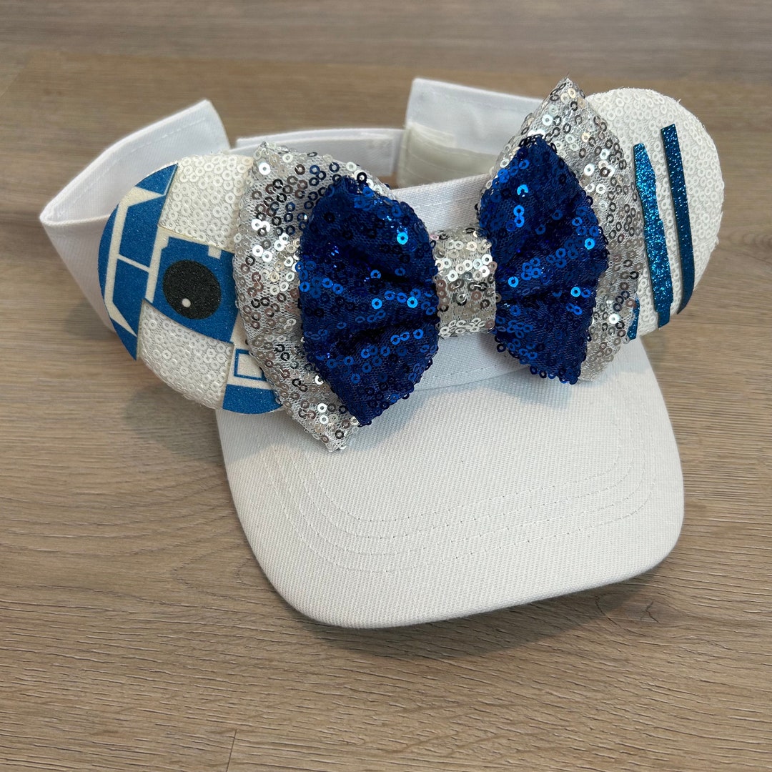 Droid Mouse Ear Visor, Sequin Bow, Comfortable Mouse Ears - Etsy