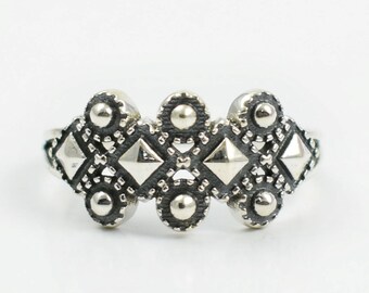 Unique Exotic Hand-made Solid Silver Ring for All Occasions - Etsy