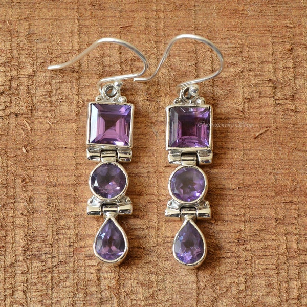 Amethyst Earrings - Etsy