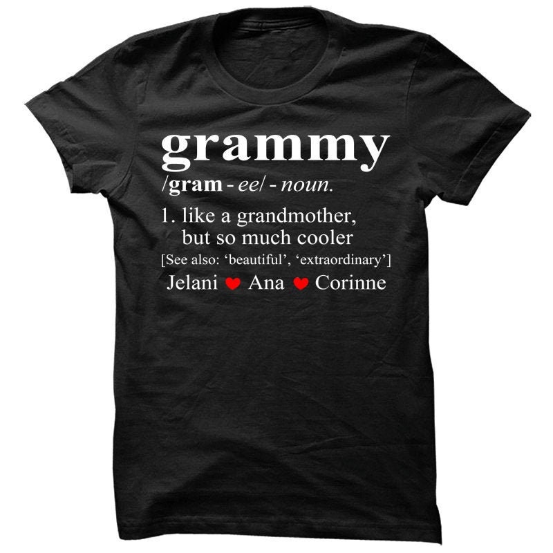 Personalized Grammy Shirt Grammy Custom Name Shirt Grammy Etsy