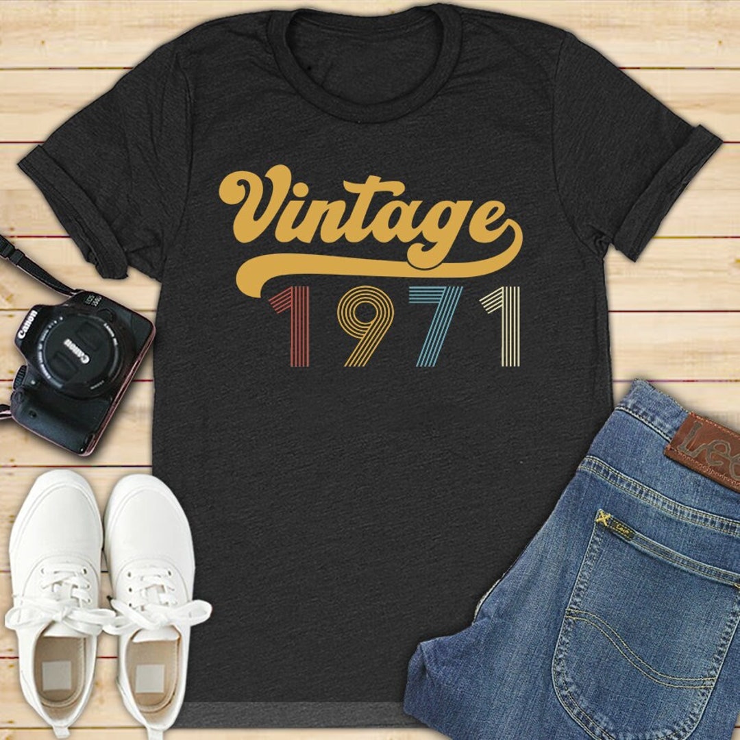 1971 Vintage Tshirt, Made in 1971 Shirt, 50th Birthday Gifts for Women ...