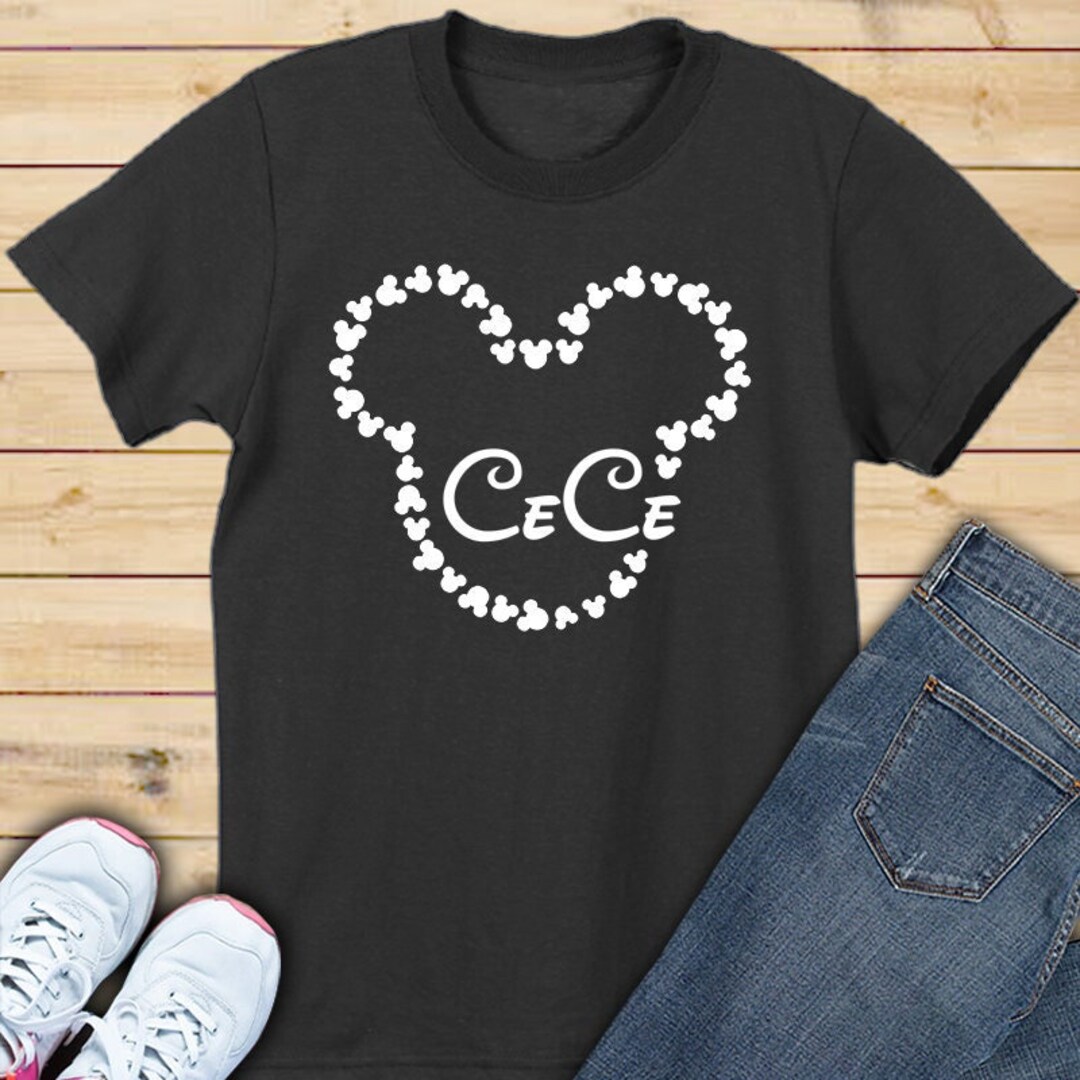 Disney Cece Shirt Cece Disney Mickey Outline Shirt Mickey - Etsy