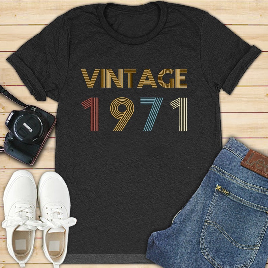 1971 Birthday Shirt, 50th Birthday Shirt, 50th Birthday Shirt for Men ...