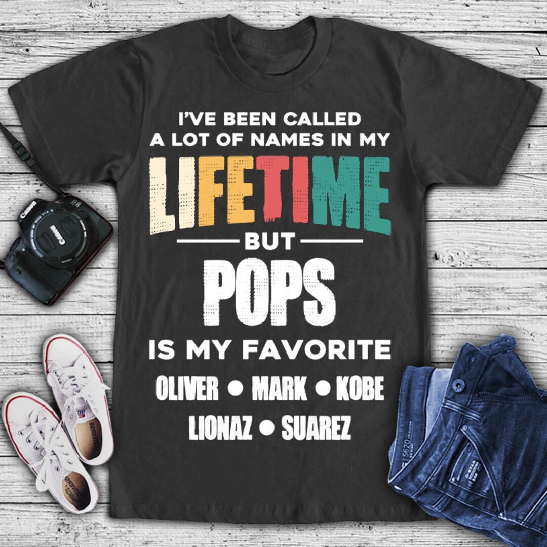 Personalized Pops Shirt, Pops Shirt, Pops Shirt for Grandpa, Pops Gift ...