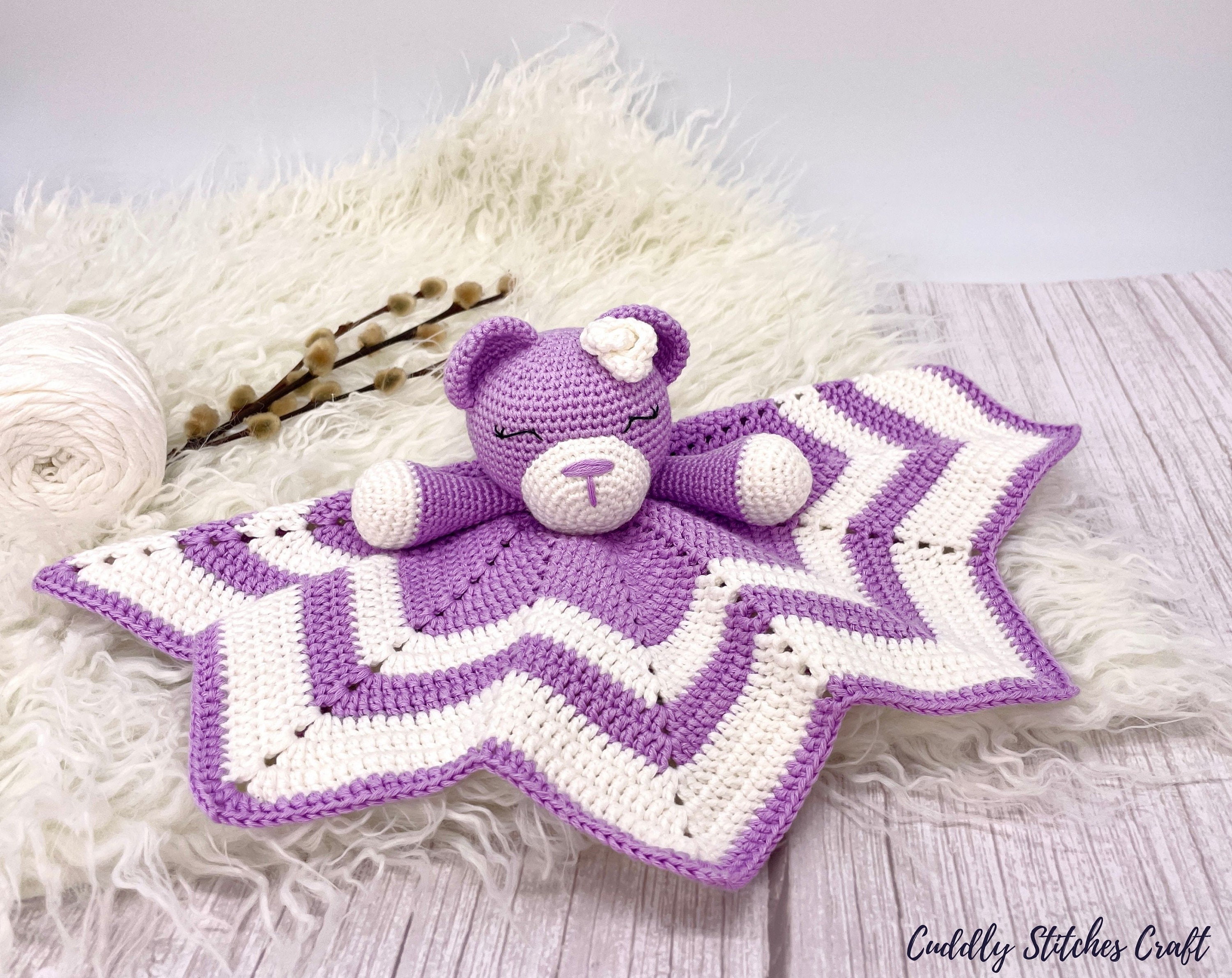Bear Crochet Lovey Pattern Amigurumi Bear Lovey Blanket - Etsy Australia