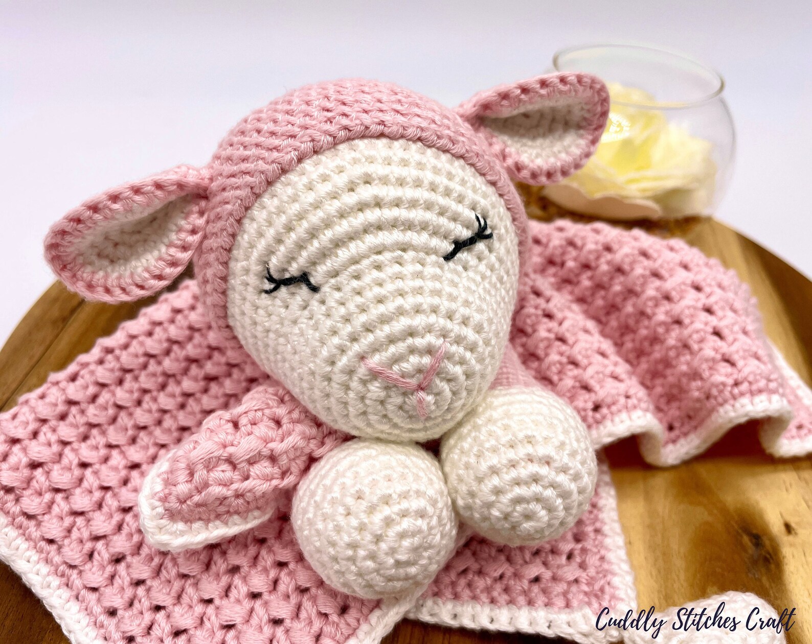 Lamb Crochet Lovey Pattern Crochet Lovey Blanket Crochet - Etsy