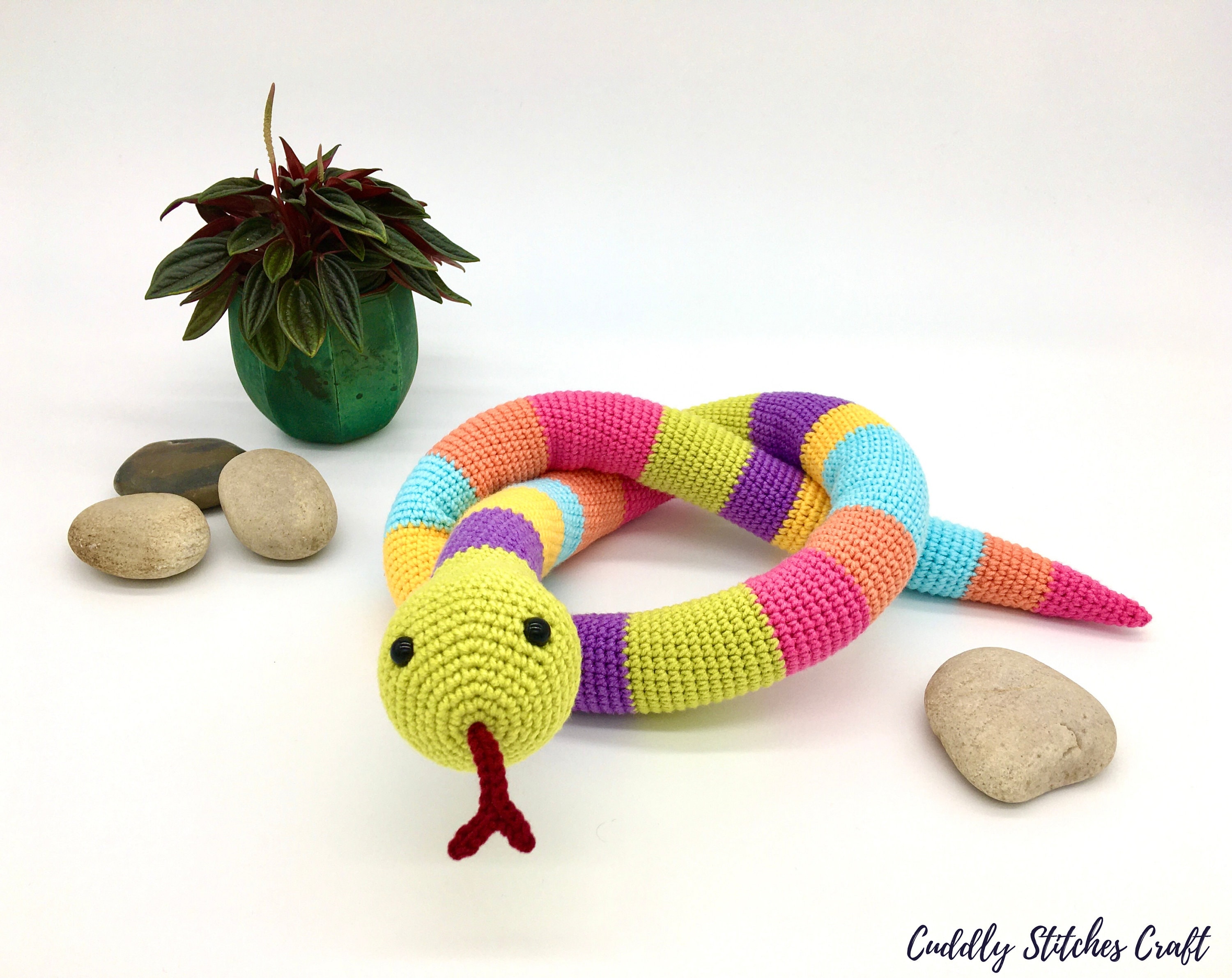 Snake Crochet Pattern Amigurumi Snake Snake Plushie - Etsy Australia