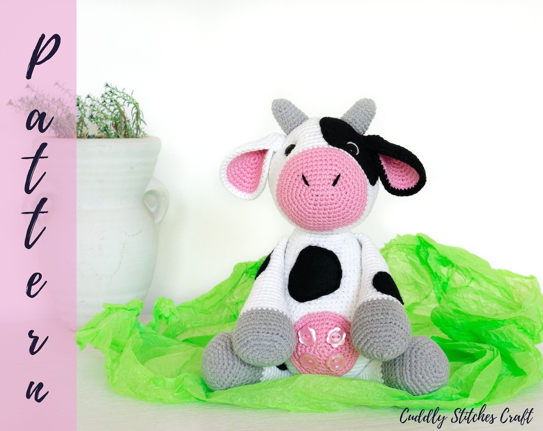 Cow Crochet Pattern, Stuffed Cow Pattern - Etsy UK