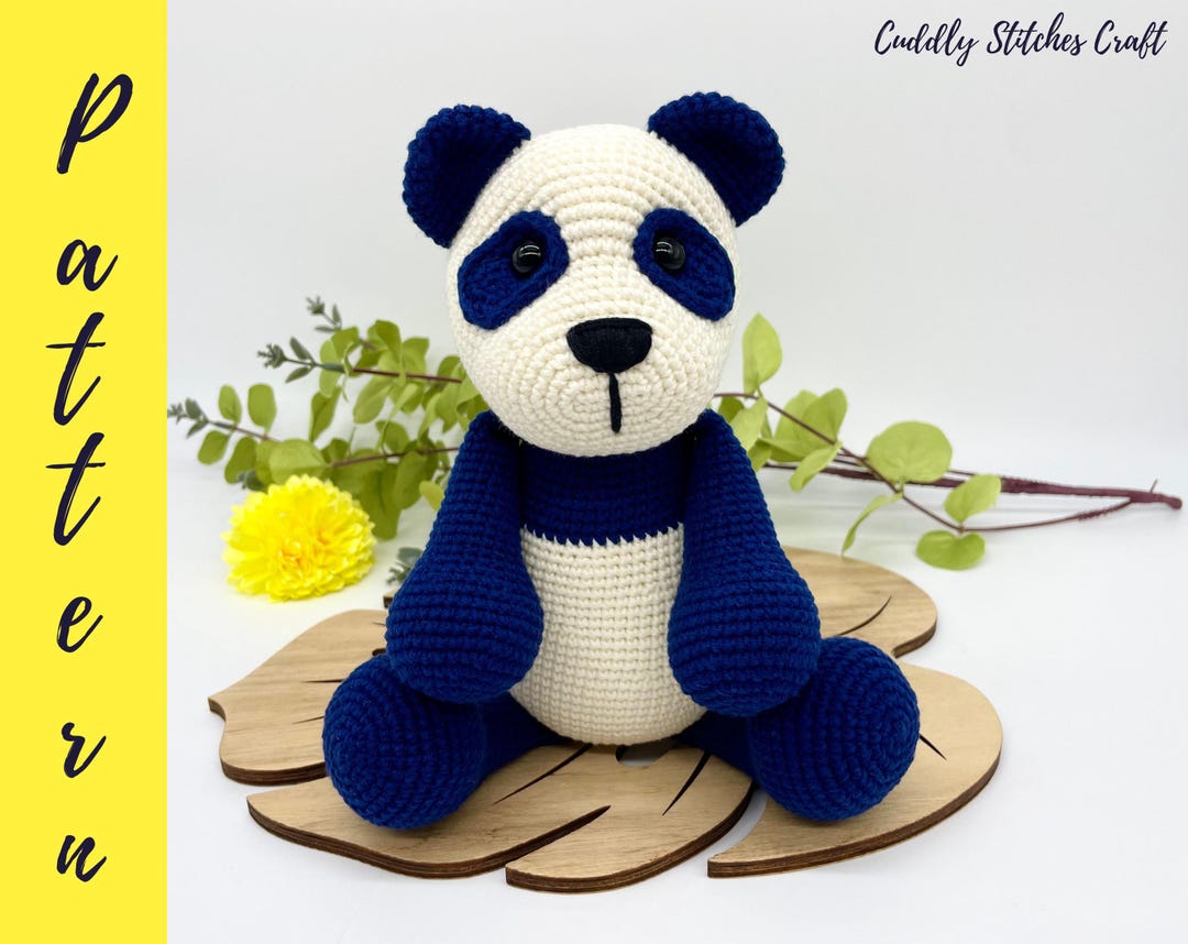 LOW-SEW Crochet Panda Pattern, Amigurumi Panda Bear Pattern, Easy ...