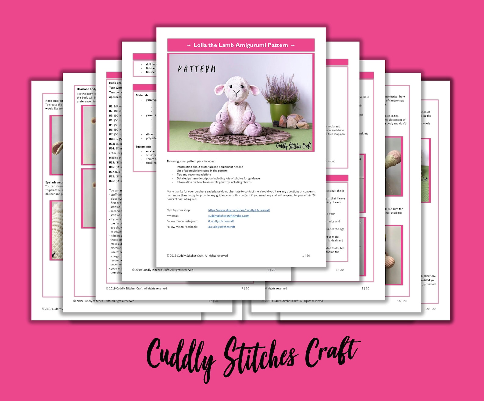 Lamb Crochet Pattern, Stuffed Sheep Pattern, Plush Pattern - Etsy