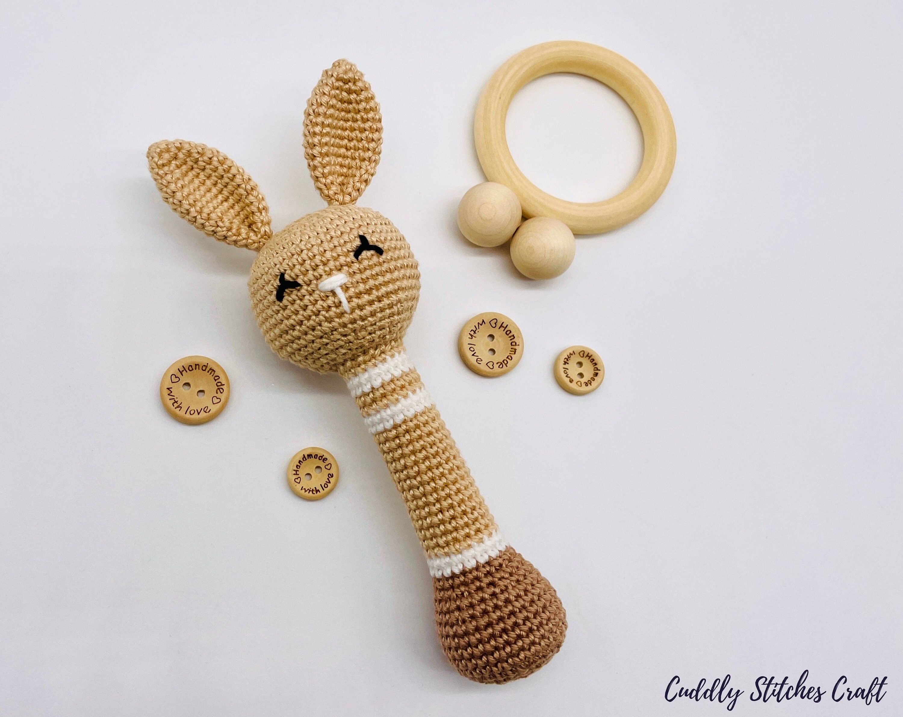 Crochet Bunny Rattle Pattern Crochet Baby Rattle Crochet | Etsy